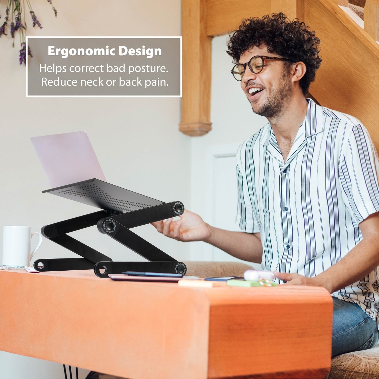 iHip Degree Adjustable Portable Laptop Table Stand iHip Electronic Accessories